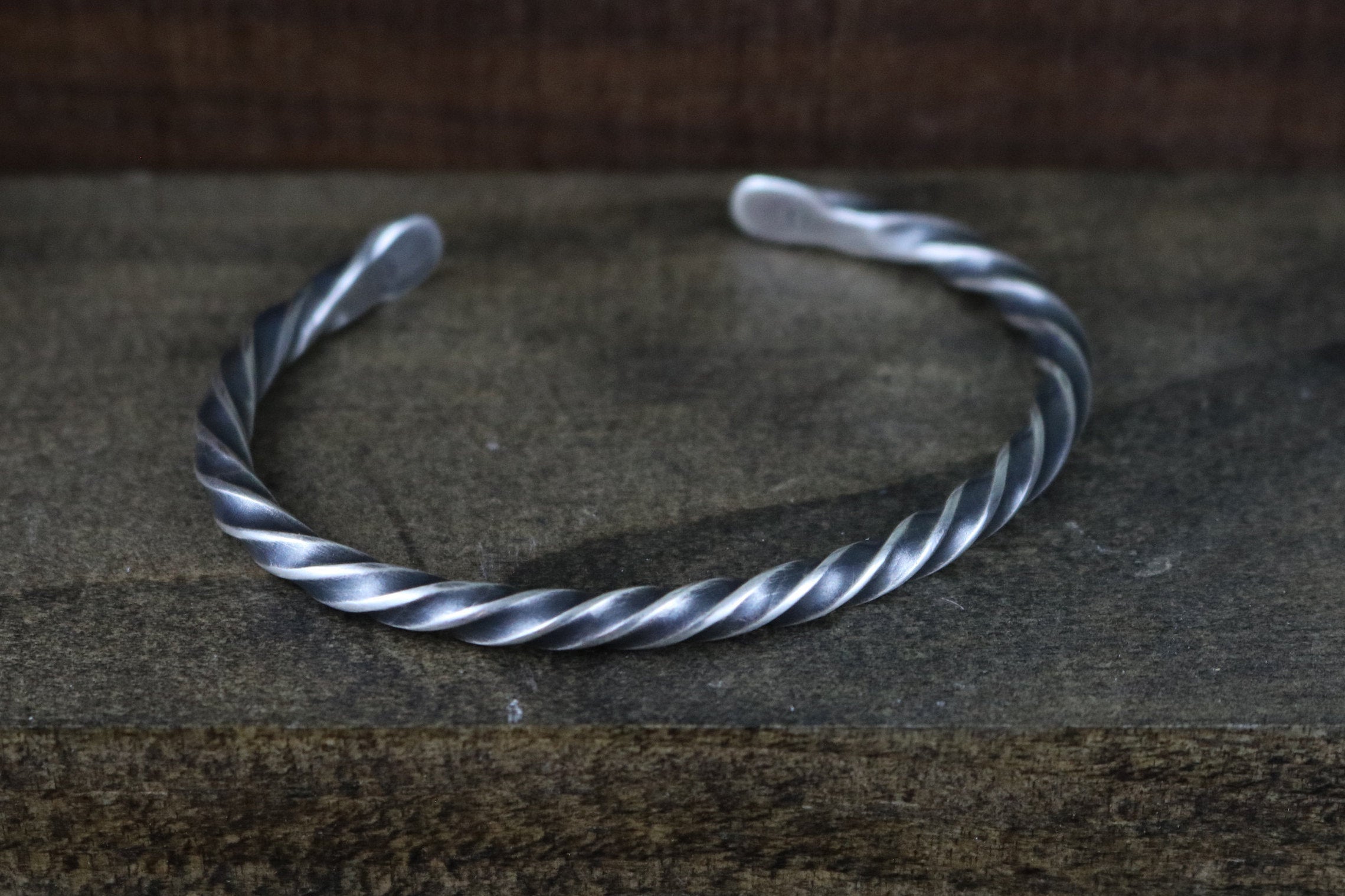 MATTHEW Bracelet - Twisted Oxidized Sterling Silver Bracelet – Turner Duncan Jewelry Designs