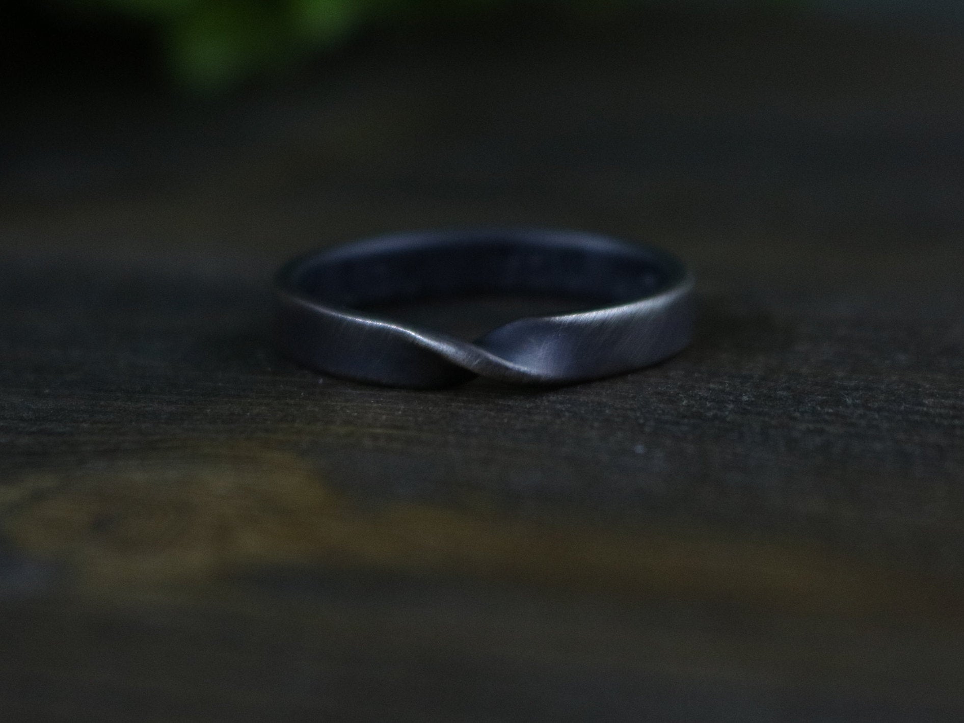 JULES Ring - Sterling Silver Mobius Ring, Brushed Oxidized Finish – Turner Duncan Jewelry Designs