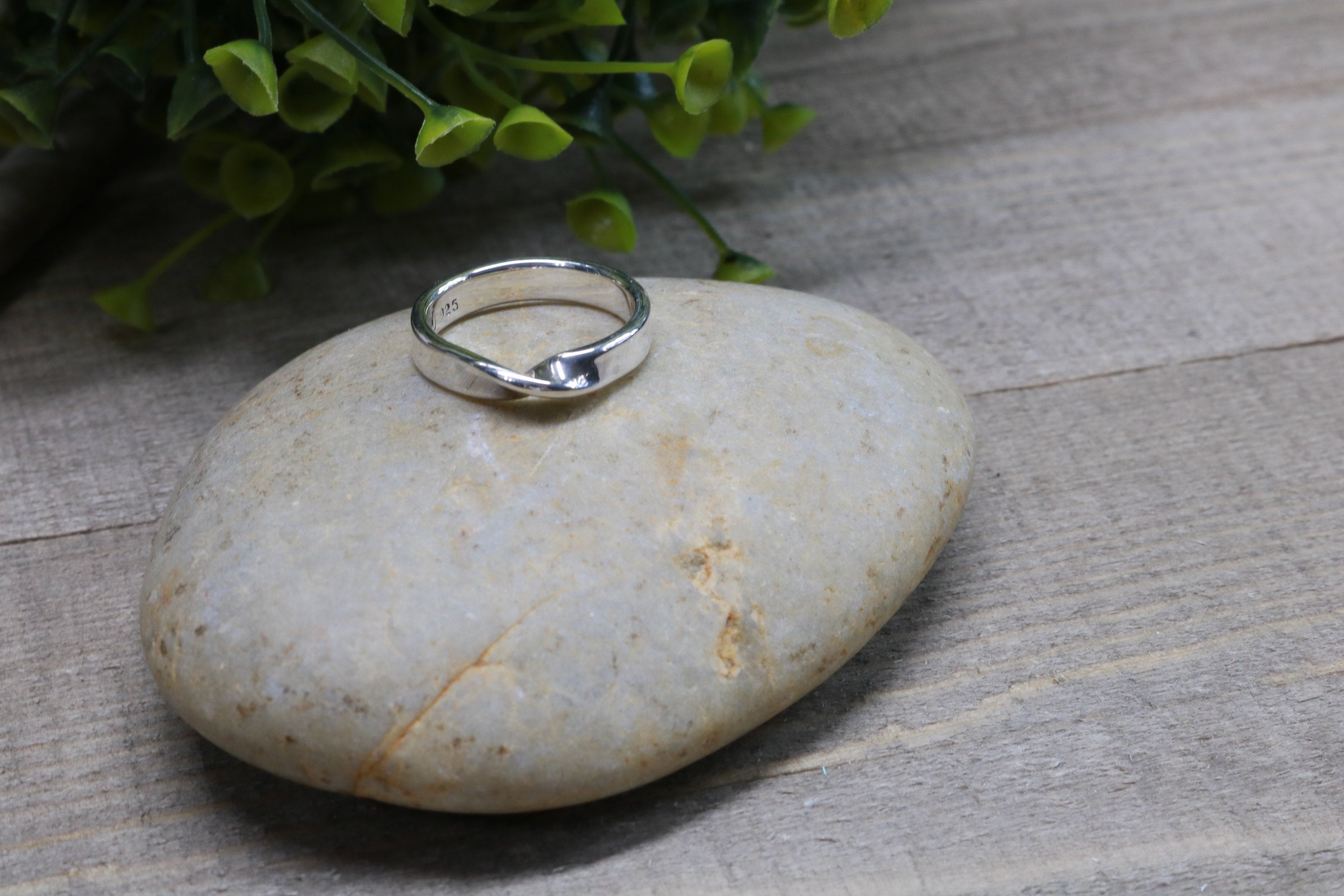 MARLEY Ring - Sterling Silver Mobius Ring, Polished – Turner Duncan ...