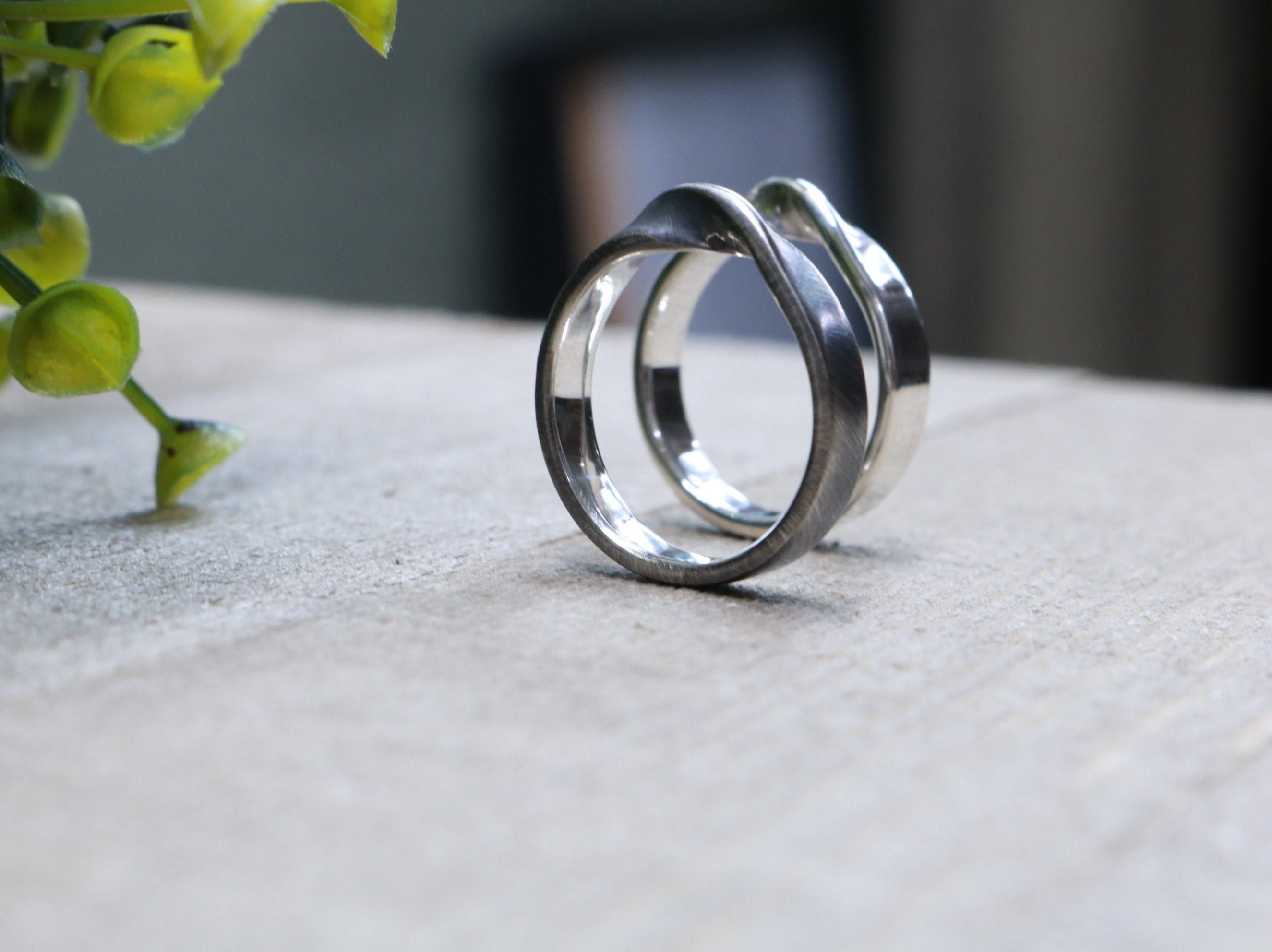 MARLEY Ring - Sterling Silver Mobius Ring, Polished – Turner Duncan ...