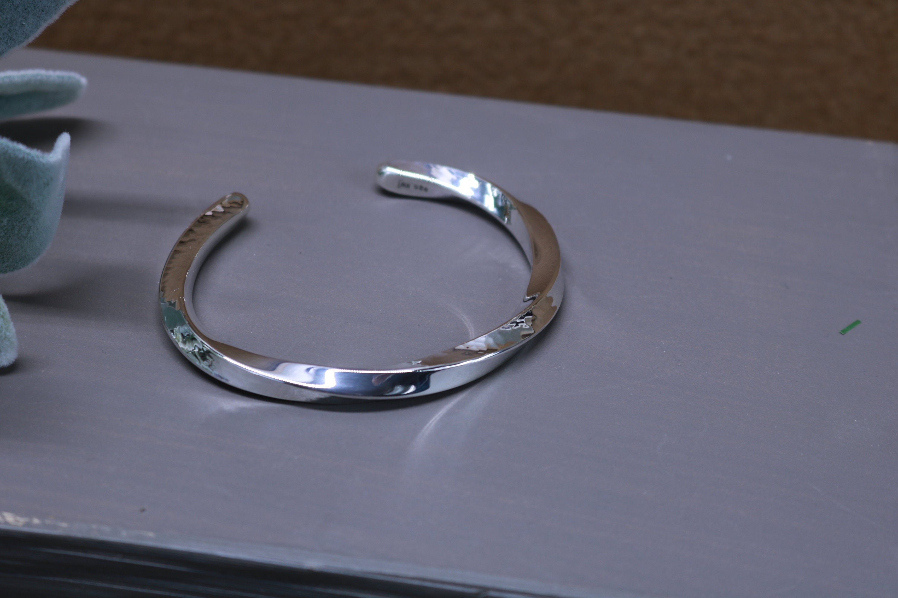 DUSTIN Bracelet - Hammered Twisted Sterling Silver Cuff Bracelet, Brig ...