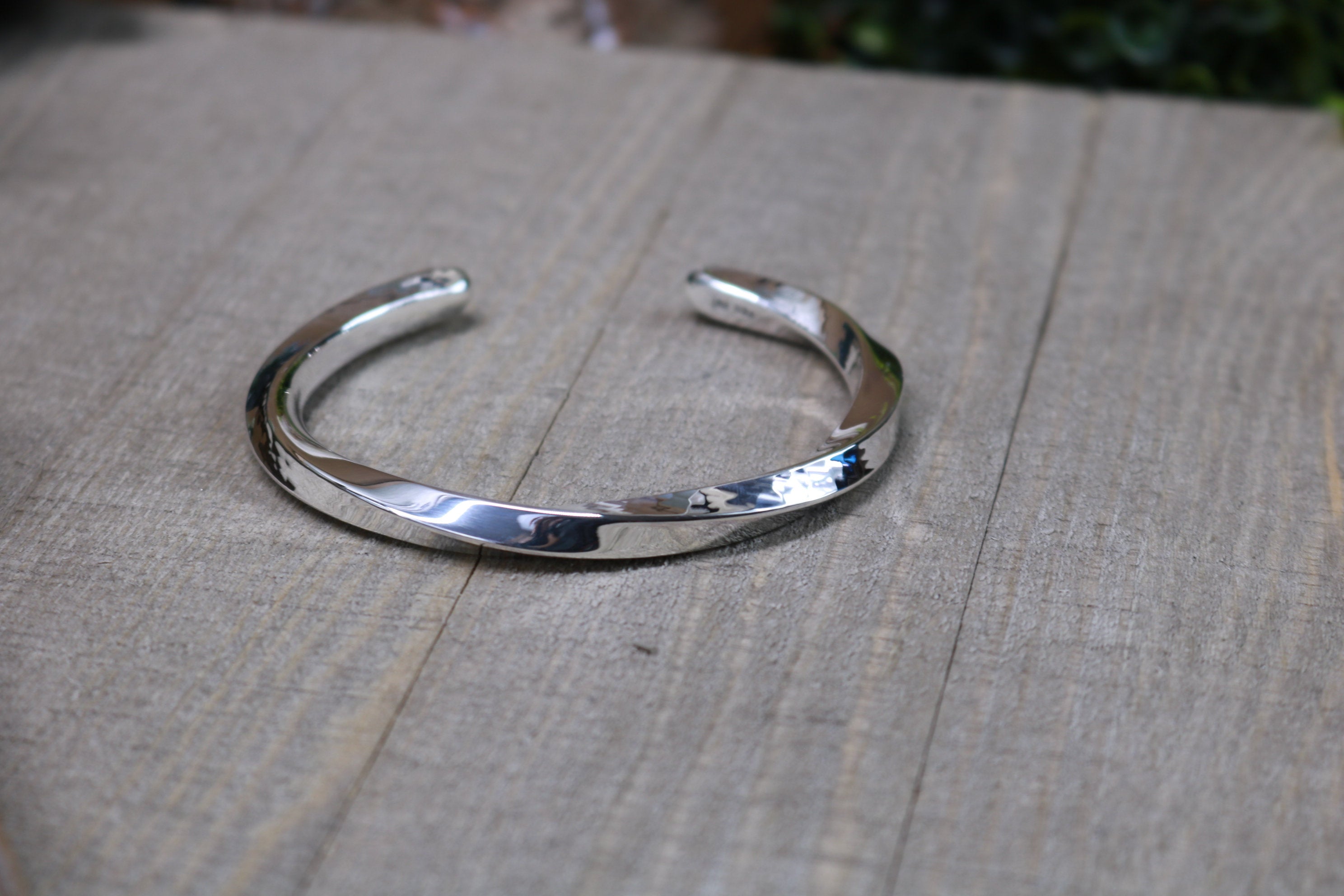 DUSTIN Bracelet - Hammered Twisted Sterling Silver Cuff Bracelet, Brig ...