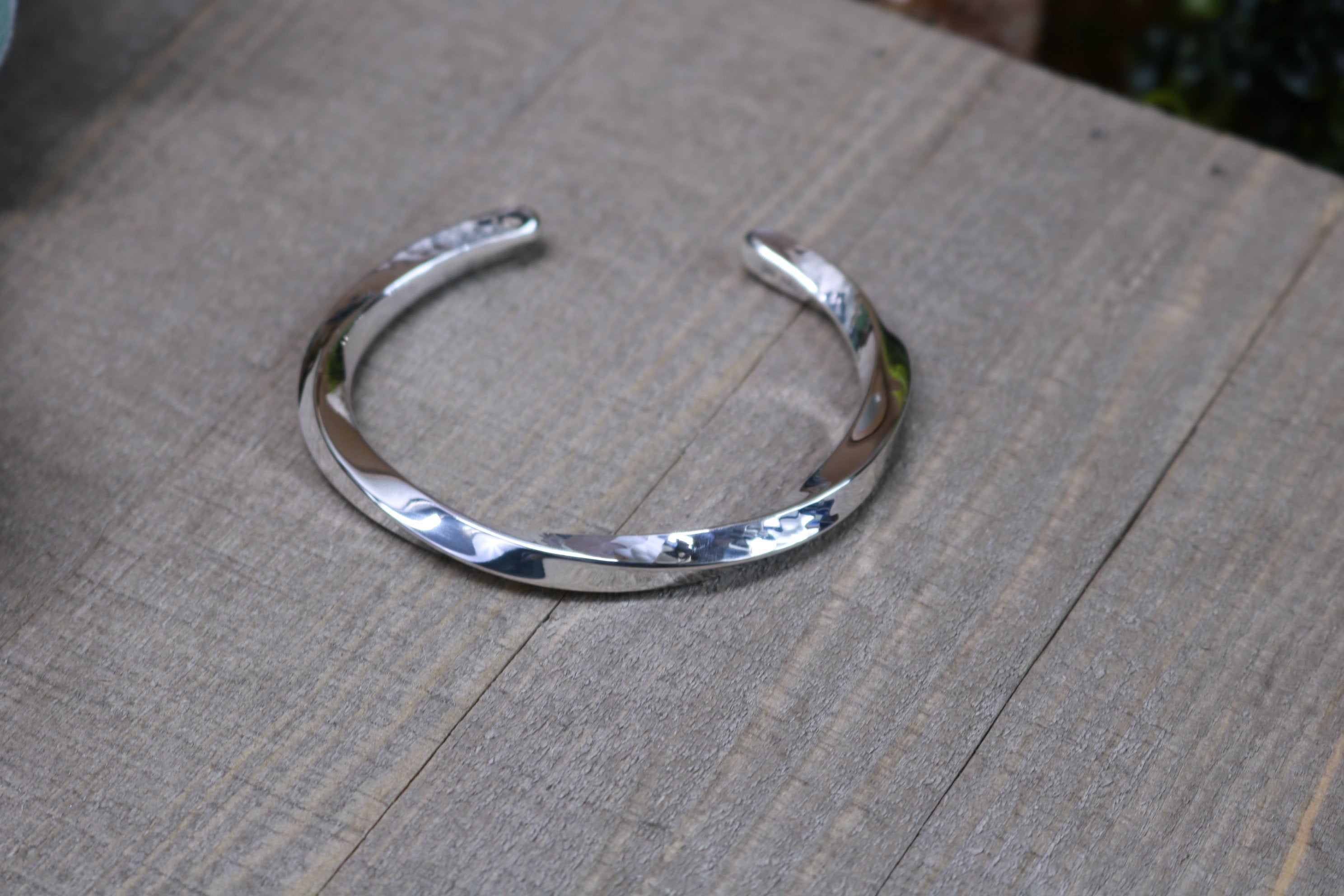DUSTIN Bracelet - Hammered Twisted Sterling Silver Cuff Bracelet, Brig ...
