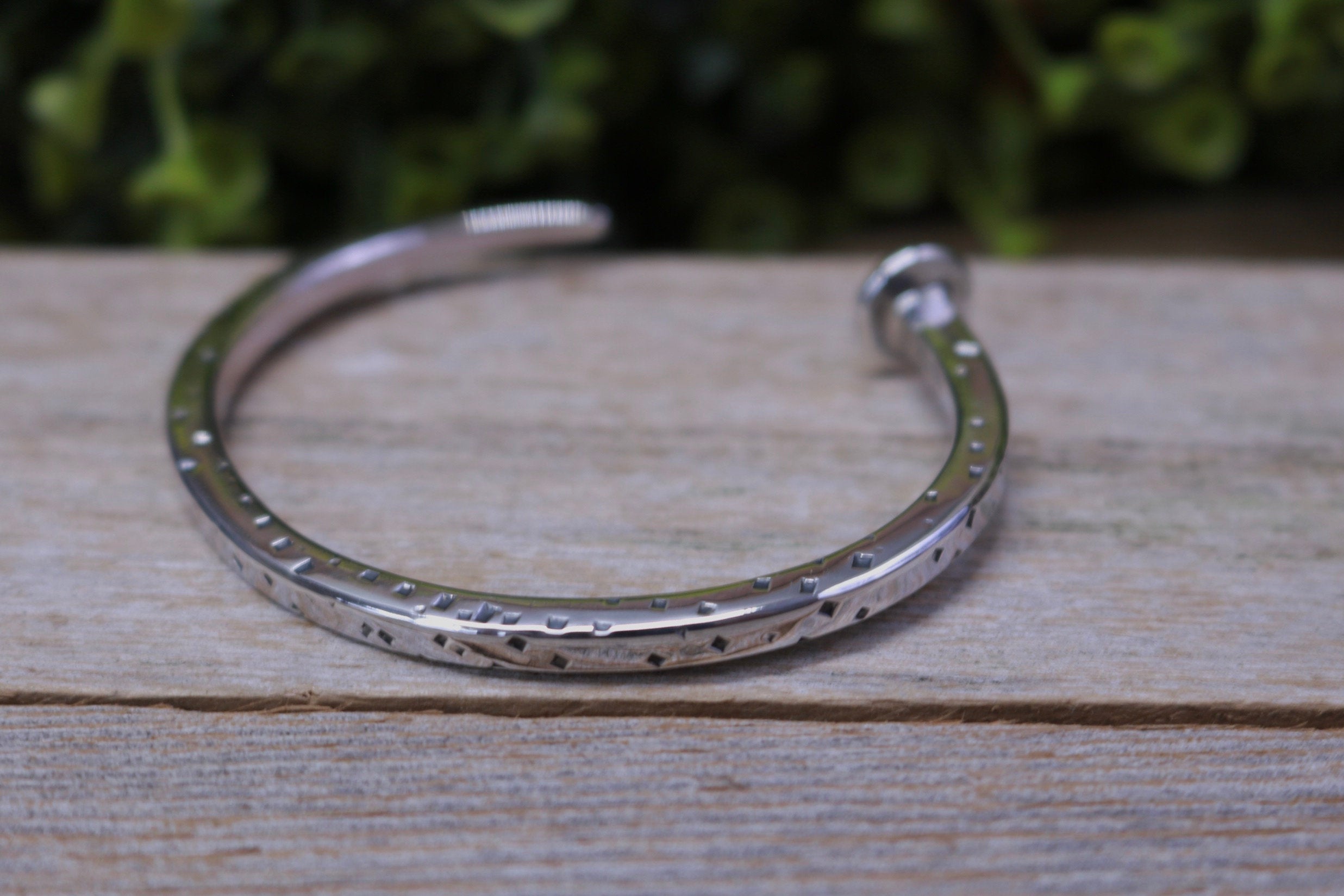NAILED Bracelet - Bright Polished Sterling Silver Nail Cuff Bracelet ...