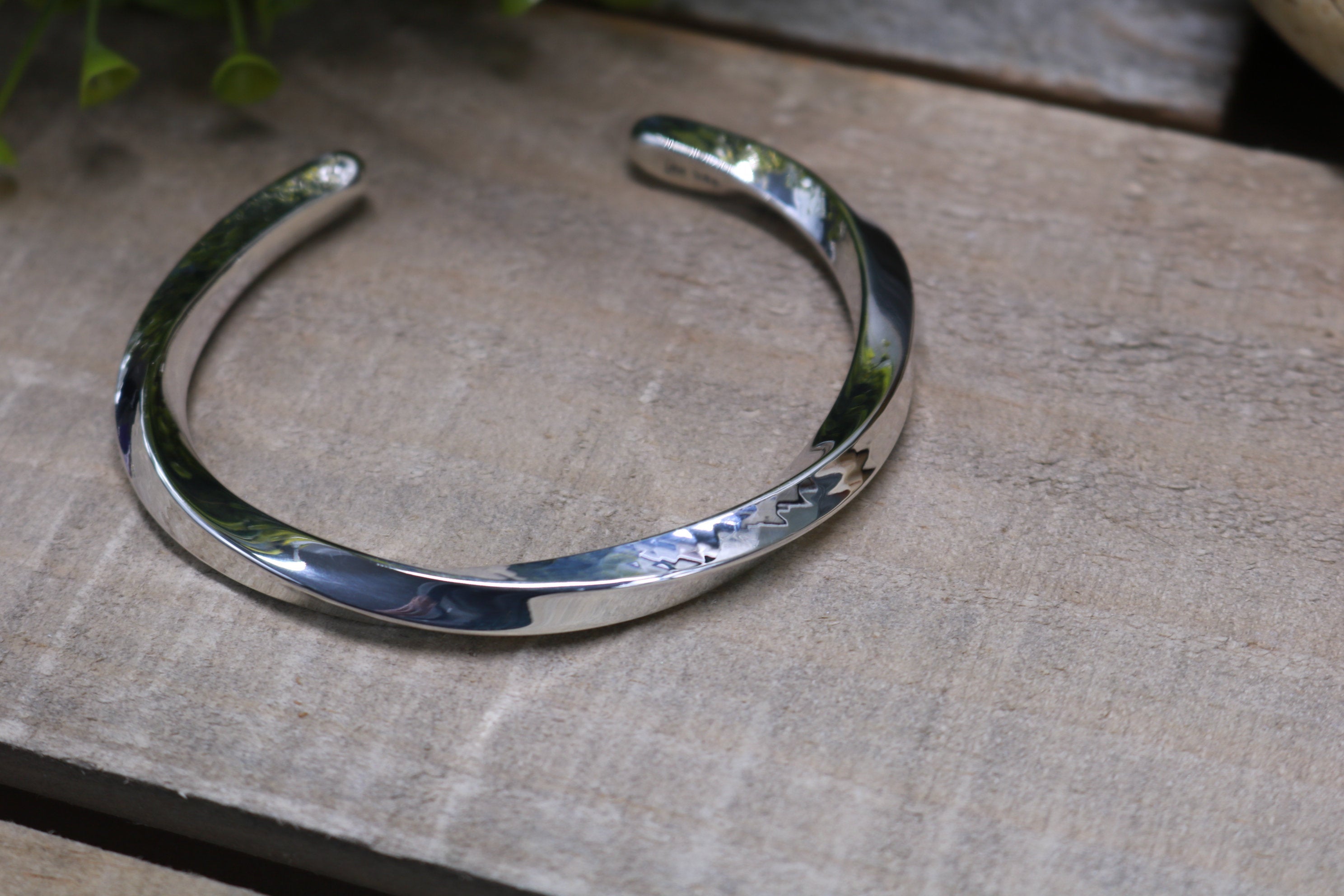DUSTIN Bracelet - Hammered Twisted Sterling Silver Cuff Bracelet, Brig ...